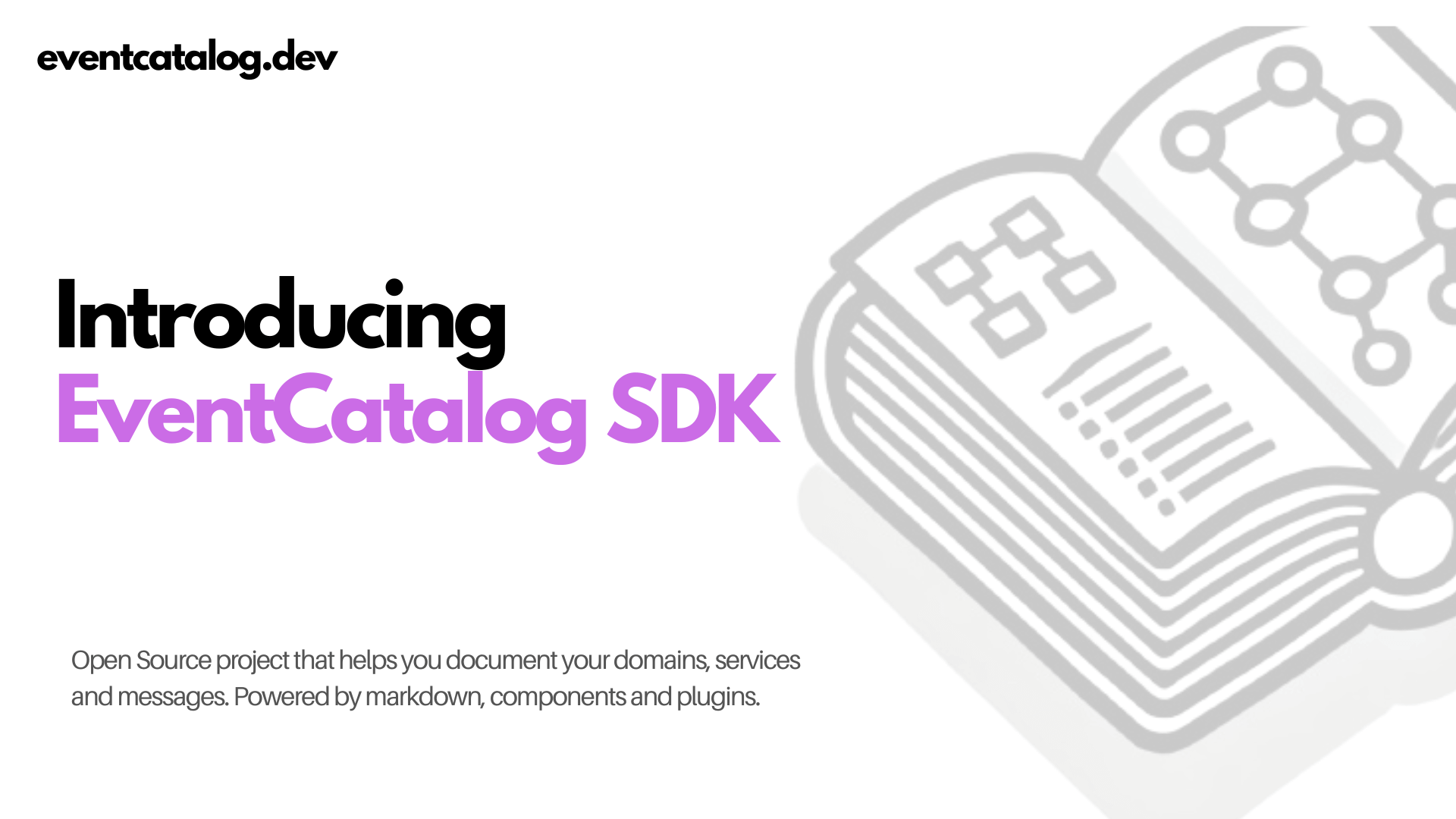 Announcing the new EventCatalog SDK - EventCatalog