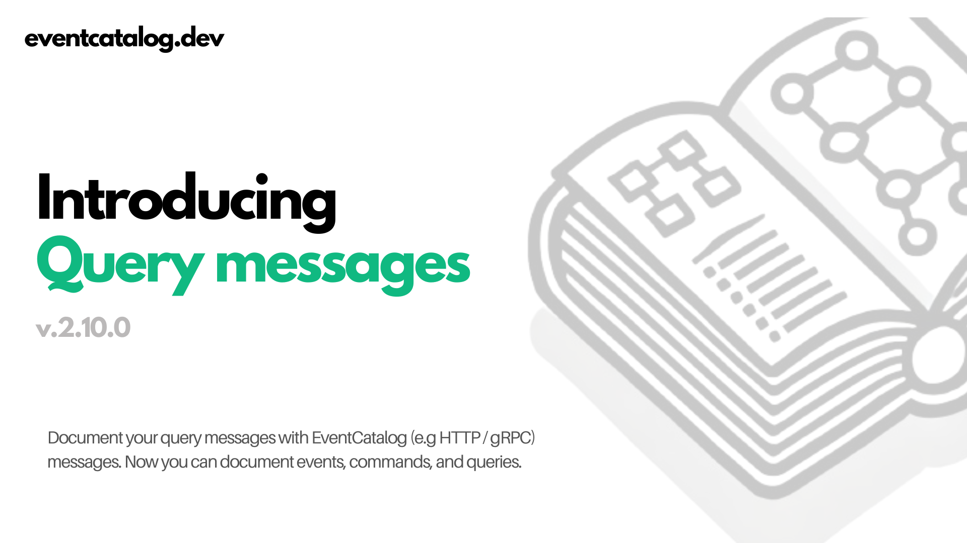 Introducing query messages for EventCatalog - EventCatalog