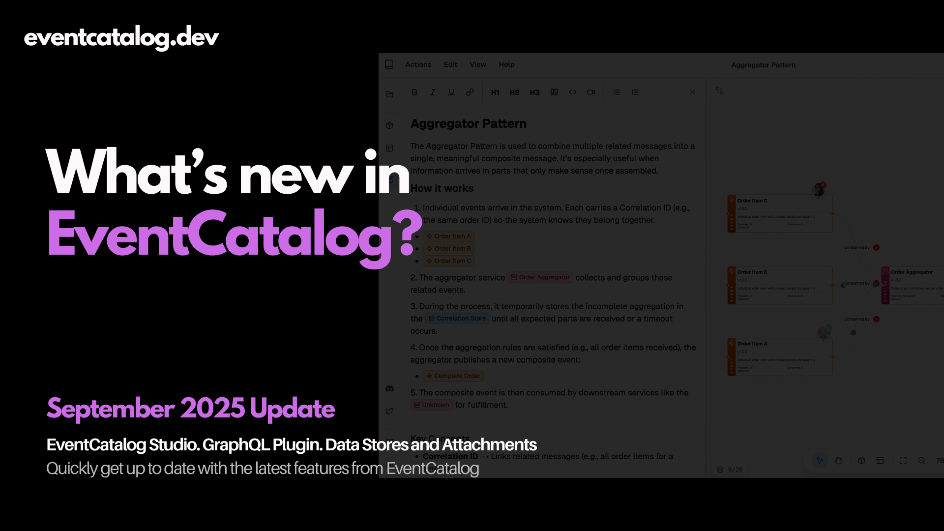 Whats new in EventCatalog - September 2025 - EventCatalog